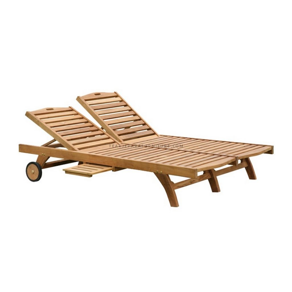 CLASSIC DOUBLE SUN LOUNGER - Teak Jepara Furniture