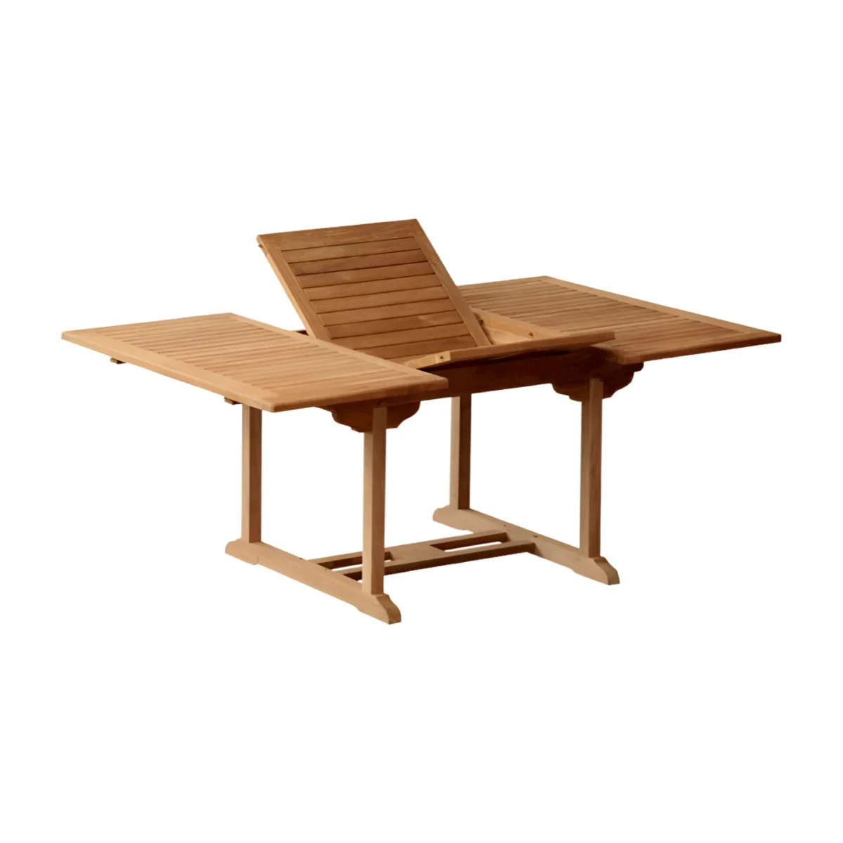 SQUARE EXTEND TABLE 120Ã—120-180 CM - Teak Jepara Furniture