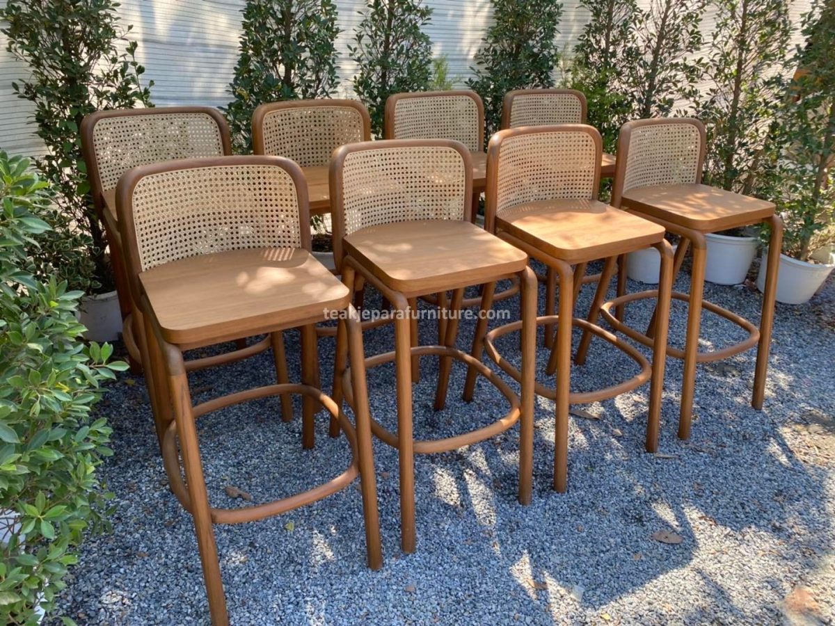 indoor teak bar stools