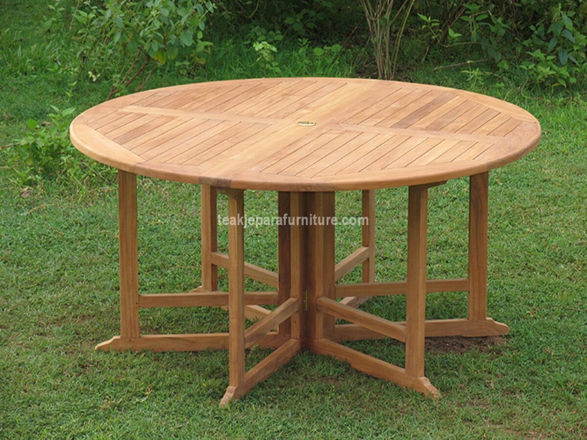 teak outdoor dining table