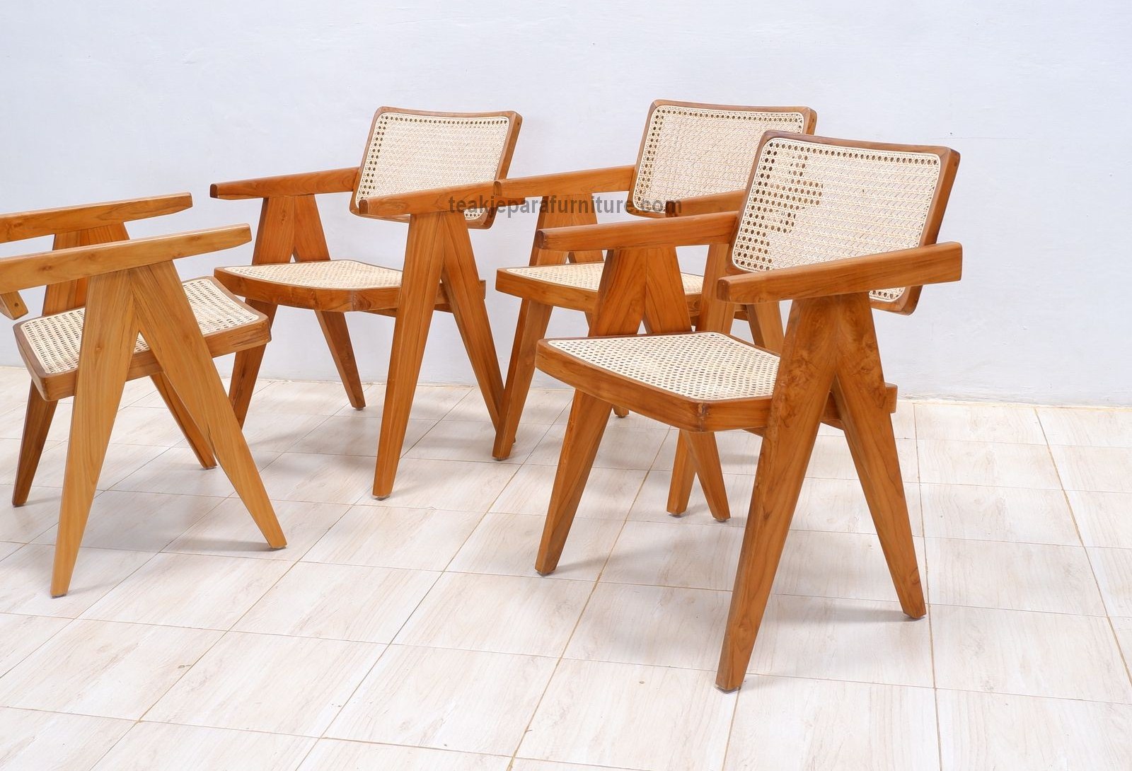wood & rattan chairs