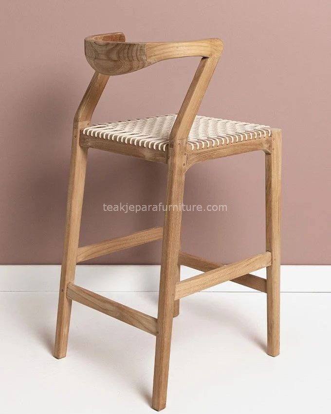 Teak Rope Bar Chair