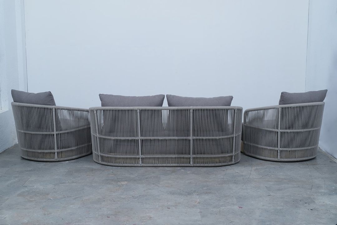 teak and rope sofa