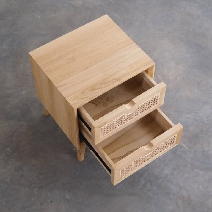 teak bedside table