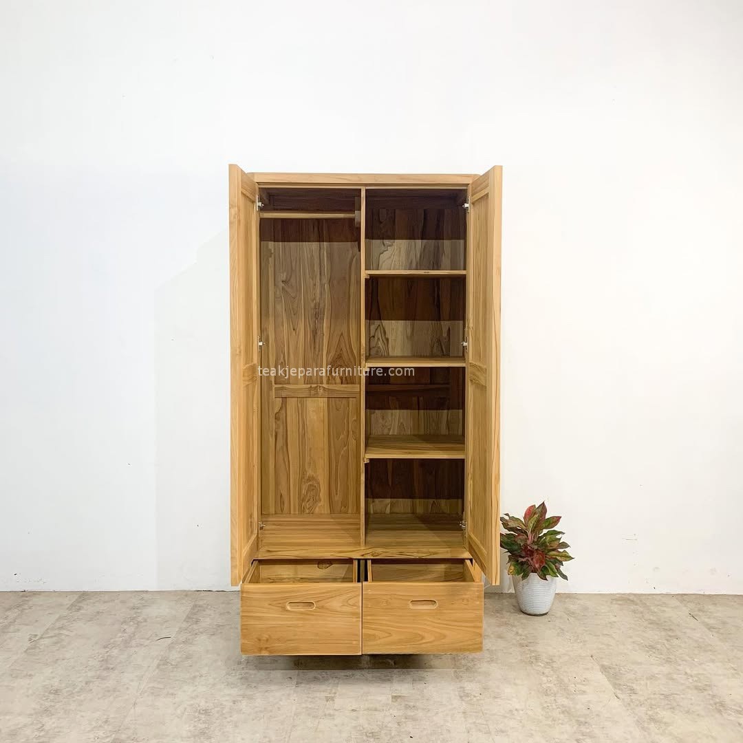 teak wood wardrobe