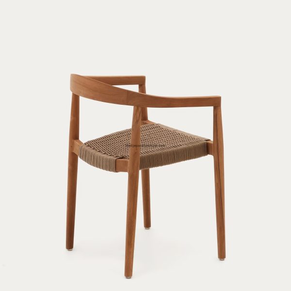 teak rope dining chair