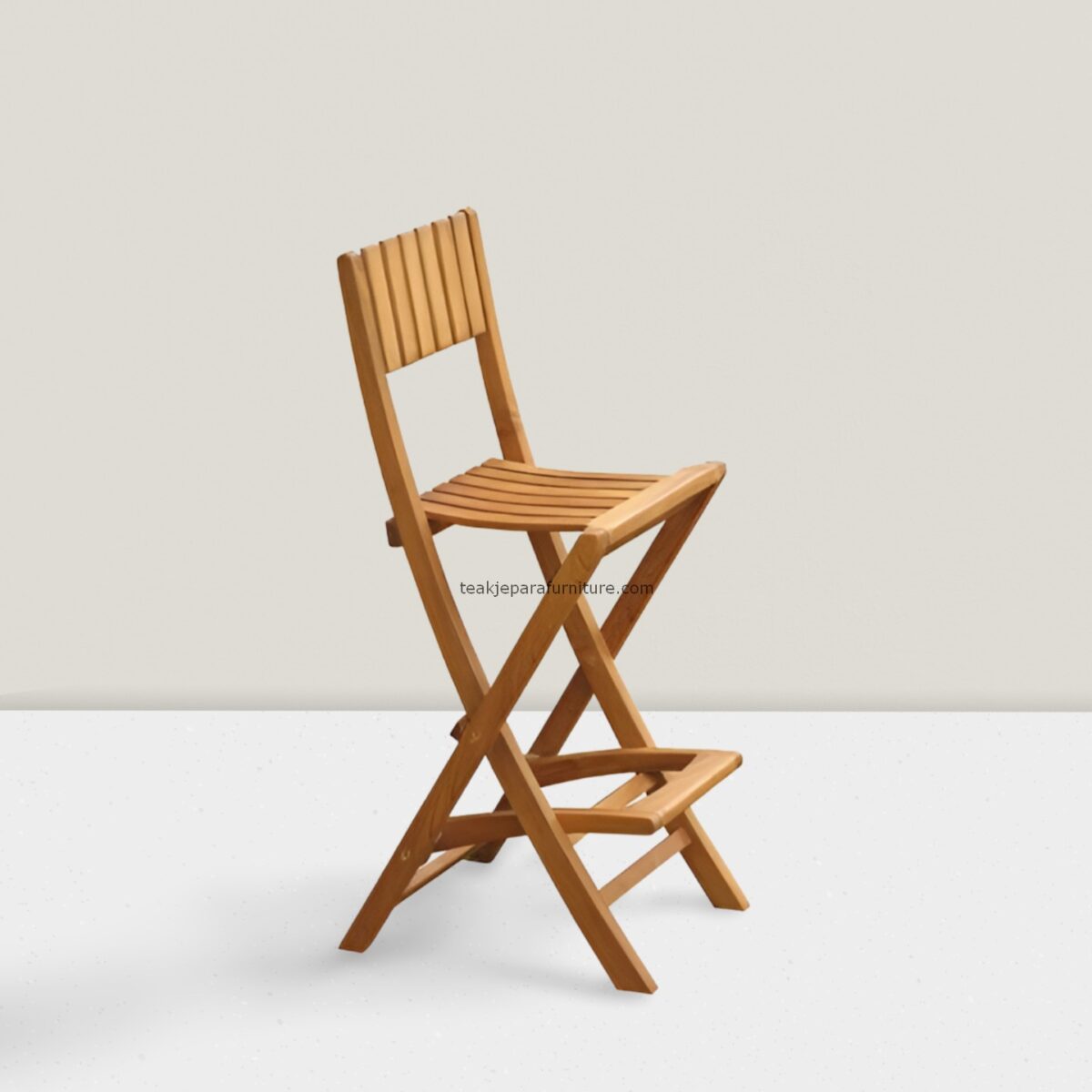 teak folding bar chair