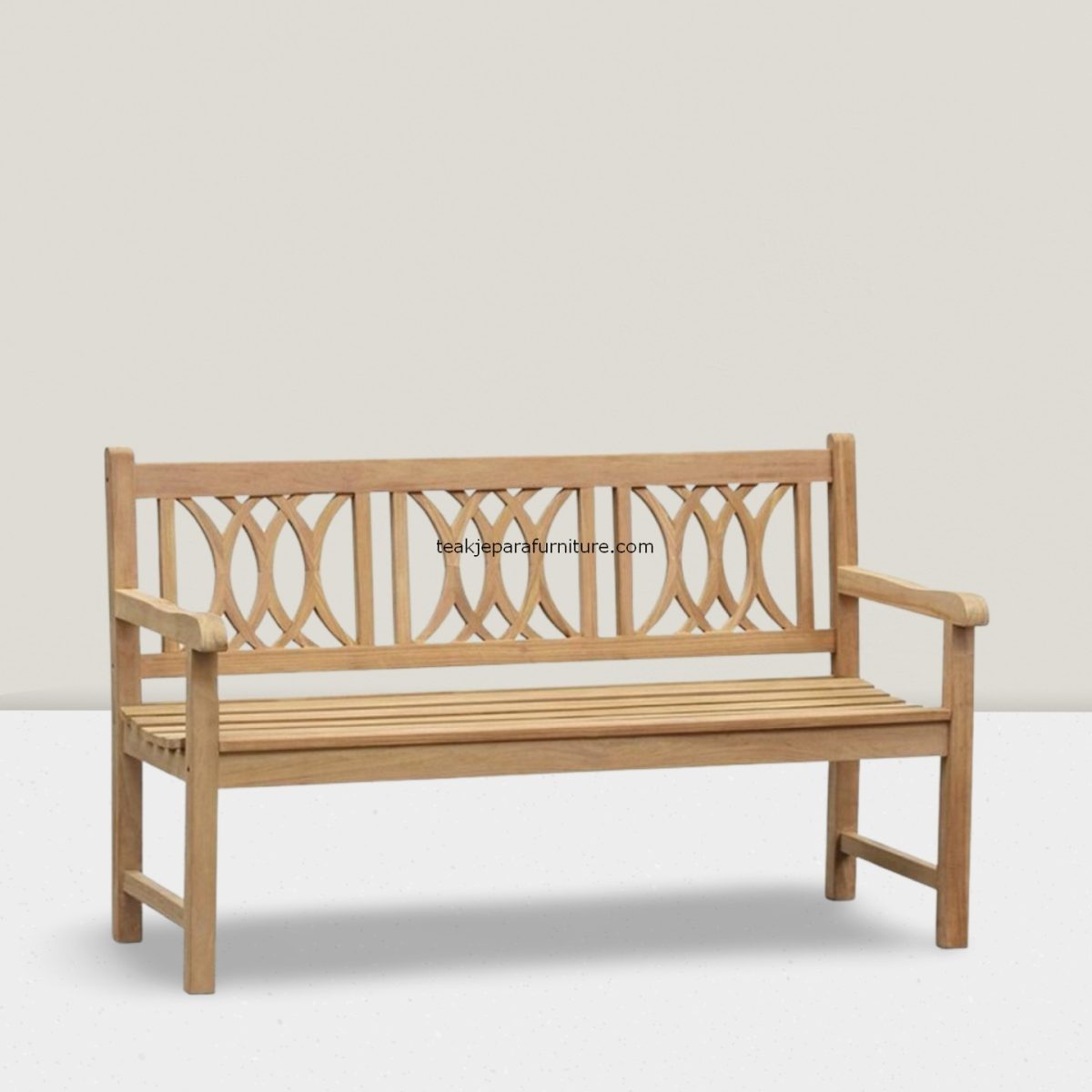 solid teak garden bench