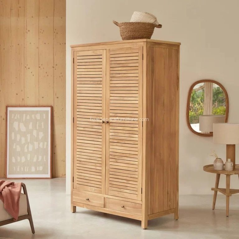 solid teak wood wardrobe