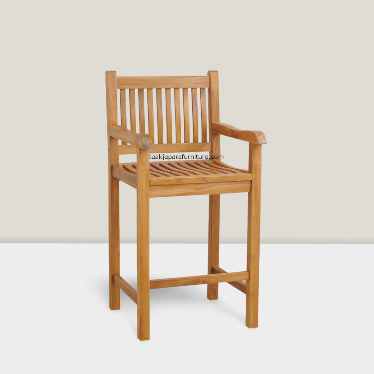 teak and rope bar stools