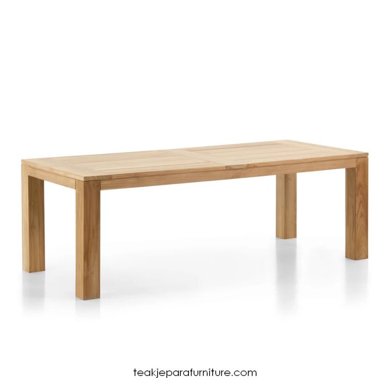 teak wood outdoor dining table